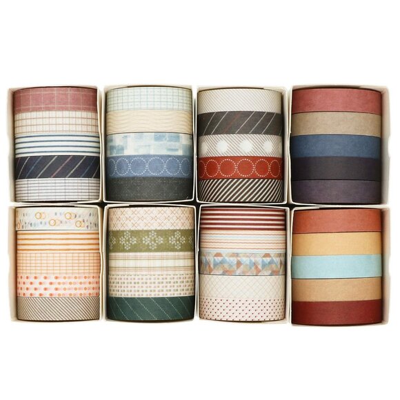 Art | New 4 Rolls Of Slim Washi Tape Gift Box Set Decorative Paper ...